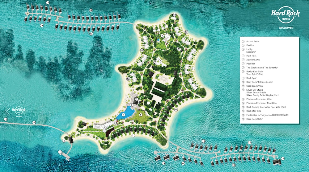 Hard Rock Hotel Property Map