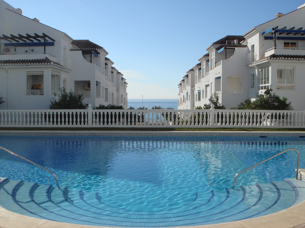 Location, location, location! Front line beach with all Nerja amenities ...