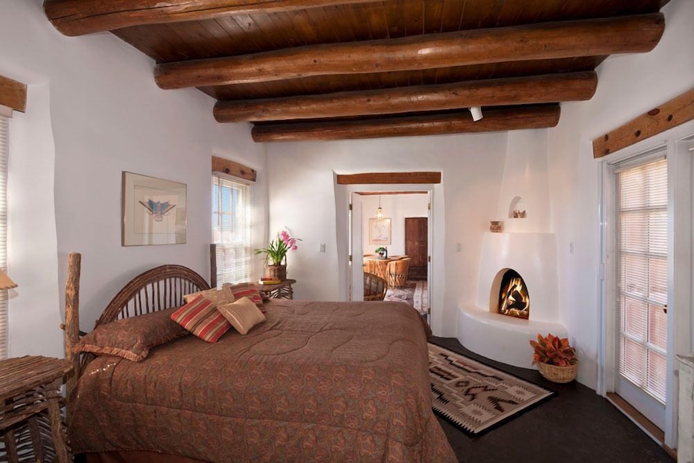 Authentic Santa Fe Home~ Spacious, Vigas, Kiva Fireplaces and Walk to ...