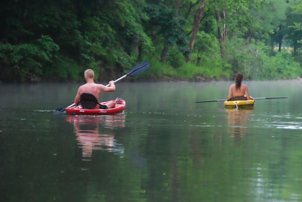 Secluded River Cabin Retreat with Outdoor Bathhouse and Kayaks in Caddo ...