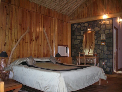 Wooden Log Hut In Jim Corbett - Jim Corbett National Park