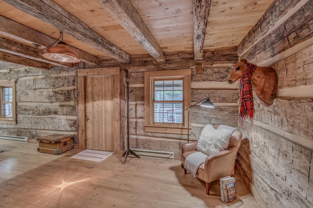 Hand Hewn Log Cabin Newly Renovated, rustic-modern design in Egg Harbor ...