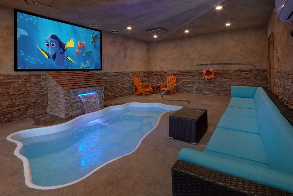 Escape to the ultimate honeymoon pool cabin with private indoor pool in ...
