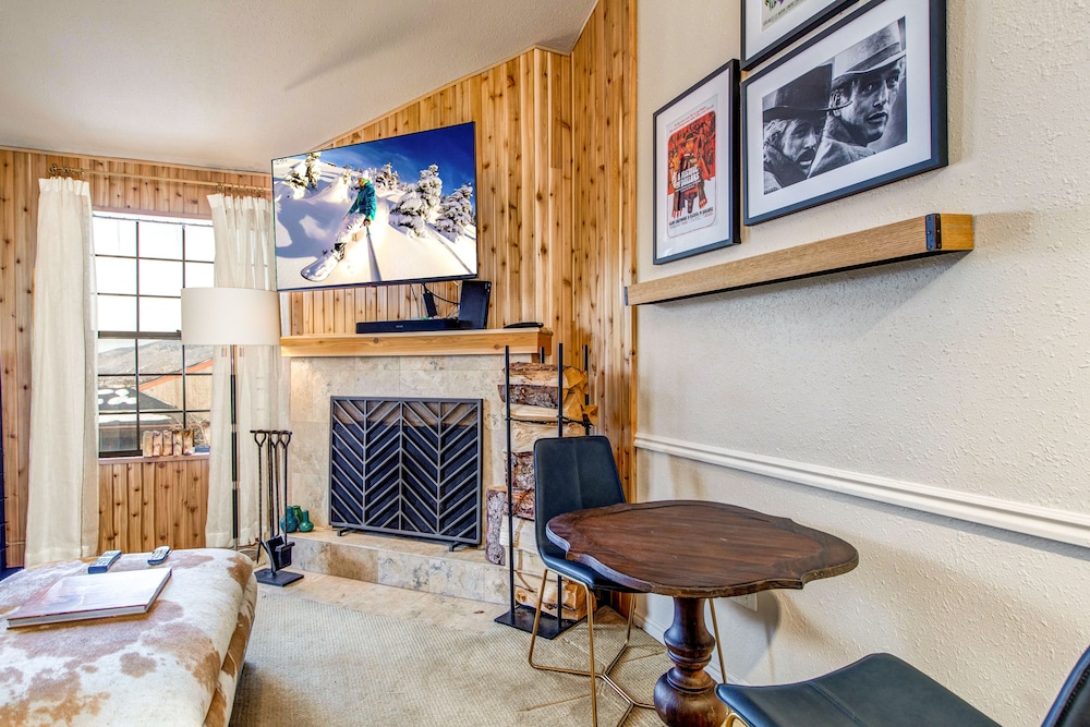 Mountain view condo w/ fireplace & shared sauna - walk to lifts & more ...