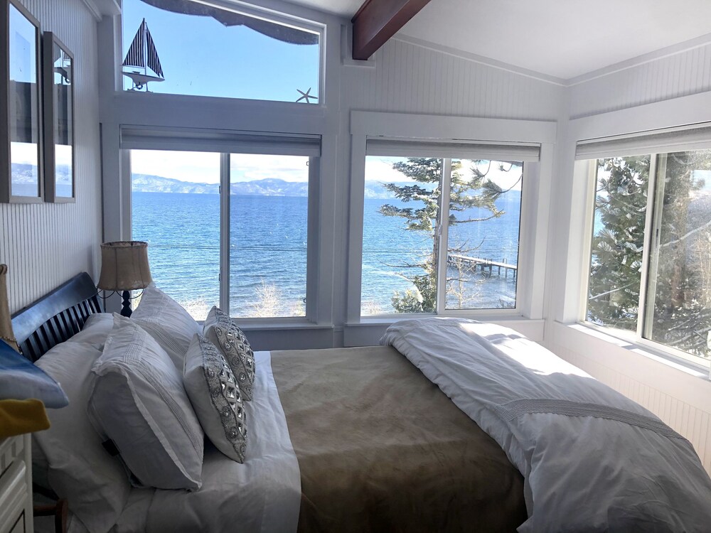 Lake front chalet-incredible view, sleeps 12! - Homewood | Vrbo