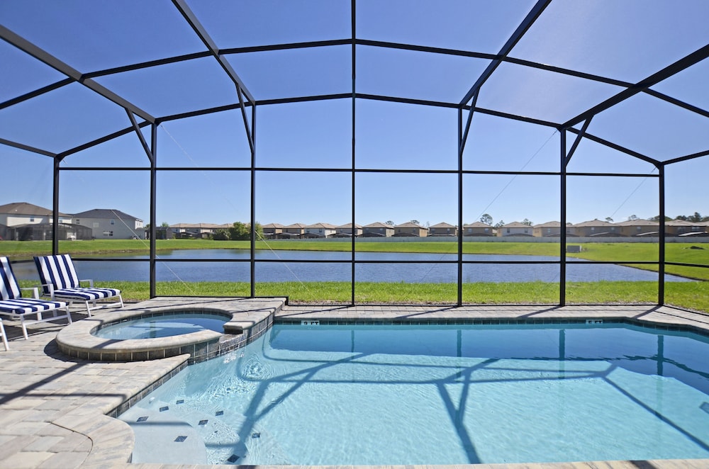 Cheerful 9 Br Lake View Villa with pool/spa/games 4132 - Orlando | Vrbo