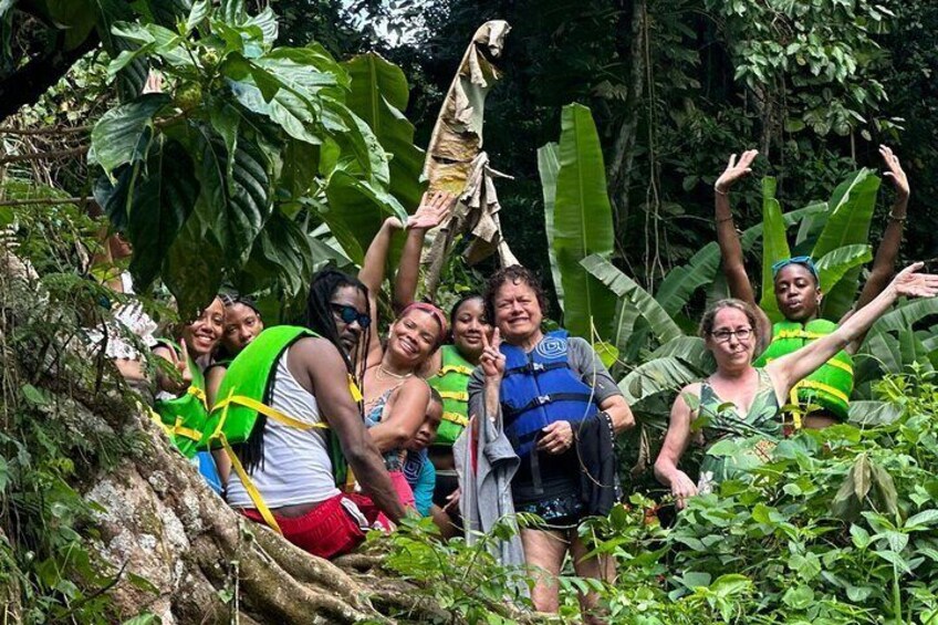 El Yunque Rainforest, Waterslides, and Beach Tour with Transport