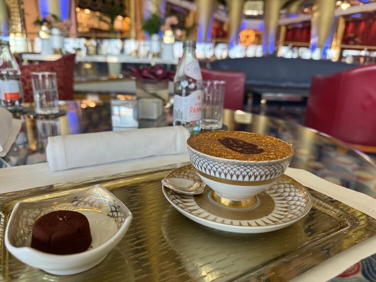 At the TOP Burj Khalifa with Aquarium and Burj Al Arab Gold Coffee