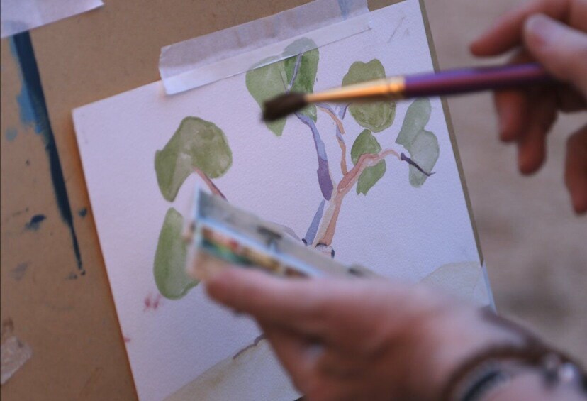 Picture 6 for Activity Alice Springs: Simpsons Gap Sunset Watercolor ...