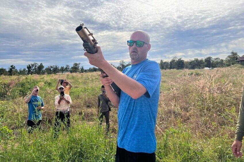 Siem Reap Shooting Rocket Launcher RPG Rifle Machine Gun Tour