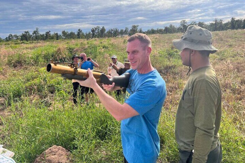 Siem Reap Shooting Rocket Launcher RPG Rifle Machine Gun Tour