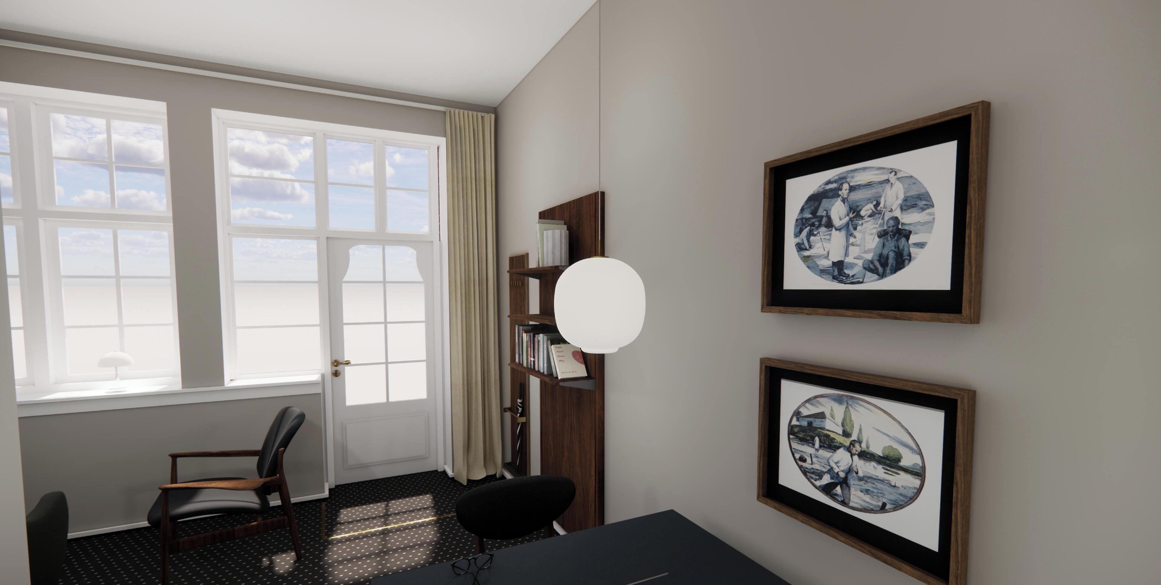 Quarto superior | Frigobar, cofres nos quartos, escrivaninha