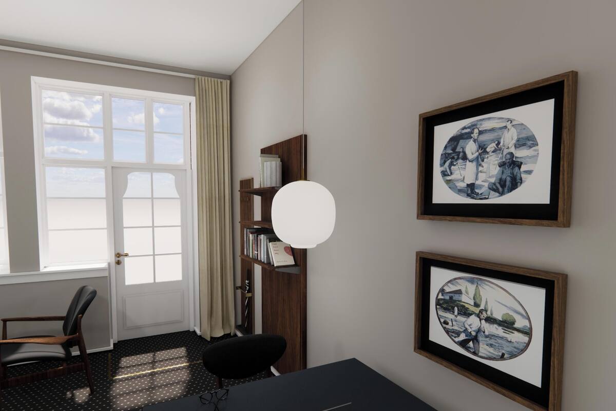 Quarto superior | Frigobar, cofres nos quartos, escrivaninha