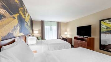 Quarto Standard, 2 camas queen-size, não fumadores | Roupa de alta qualidade, camas de colchão viscoelástico, secretária