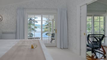 Chambre Signature, pavillon Massawippi, vue lac | Roupa hipoalergénica, cofre no quarto, com decoração personalizada
