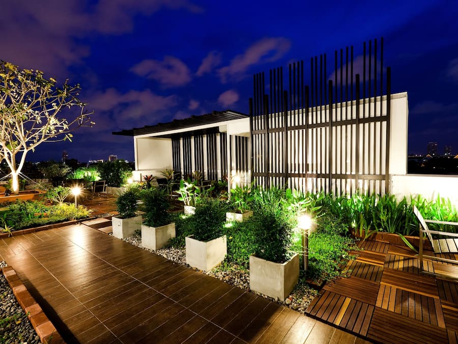 Este bar no lobby do hotel