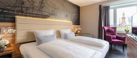 Quarto Duplo Comfort | 1 quarto, minibar, cofre no quarto, secretária