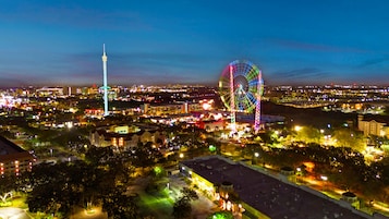 Vista para a cidade desde o alojamento