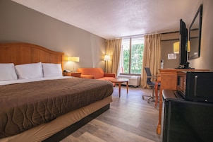 Quarto, 1 cama king-size, fumadores | Secretária, ferro/tábua de engomar, Wi-fi grátis