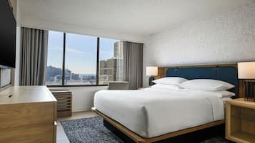 Suite, 1 cama king-size e sofá-cama | Roupa de alta qualidade, camas de colchão pillowtop, cofre no quarto