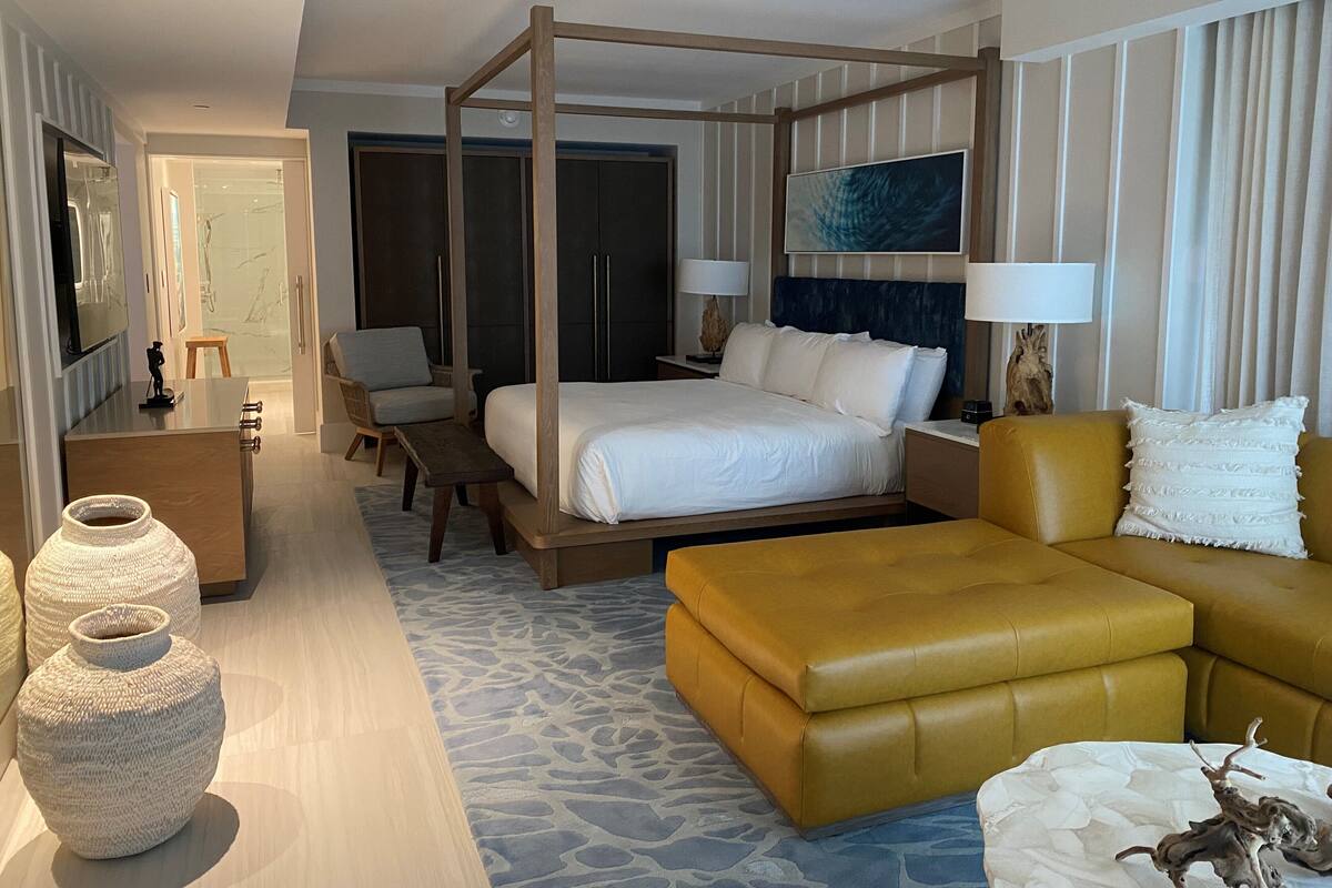 Penthouse Premier, várias camas, junto ao mar | Roupa de alta qualidade, cofre no quarto, secretária 