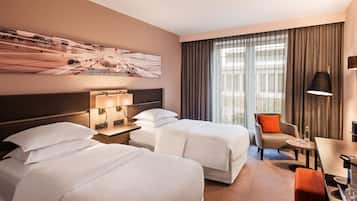 Quarto Executivo, 2 camas individuais, não fumadores | Roupa hipoalergénica, cofre no quarto, secretária