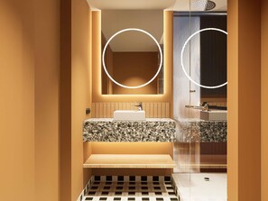 1 quarto, cofre com capacidade para portátil, secretária 