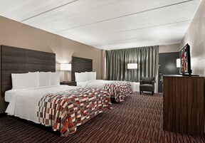 Quarto Deluxe, 2 camas queen-size, não fumadores | Secretária, berços/camas para crianças grátis, camas desdobráveis 