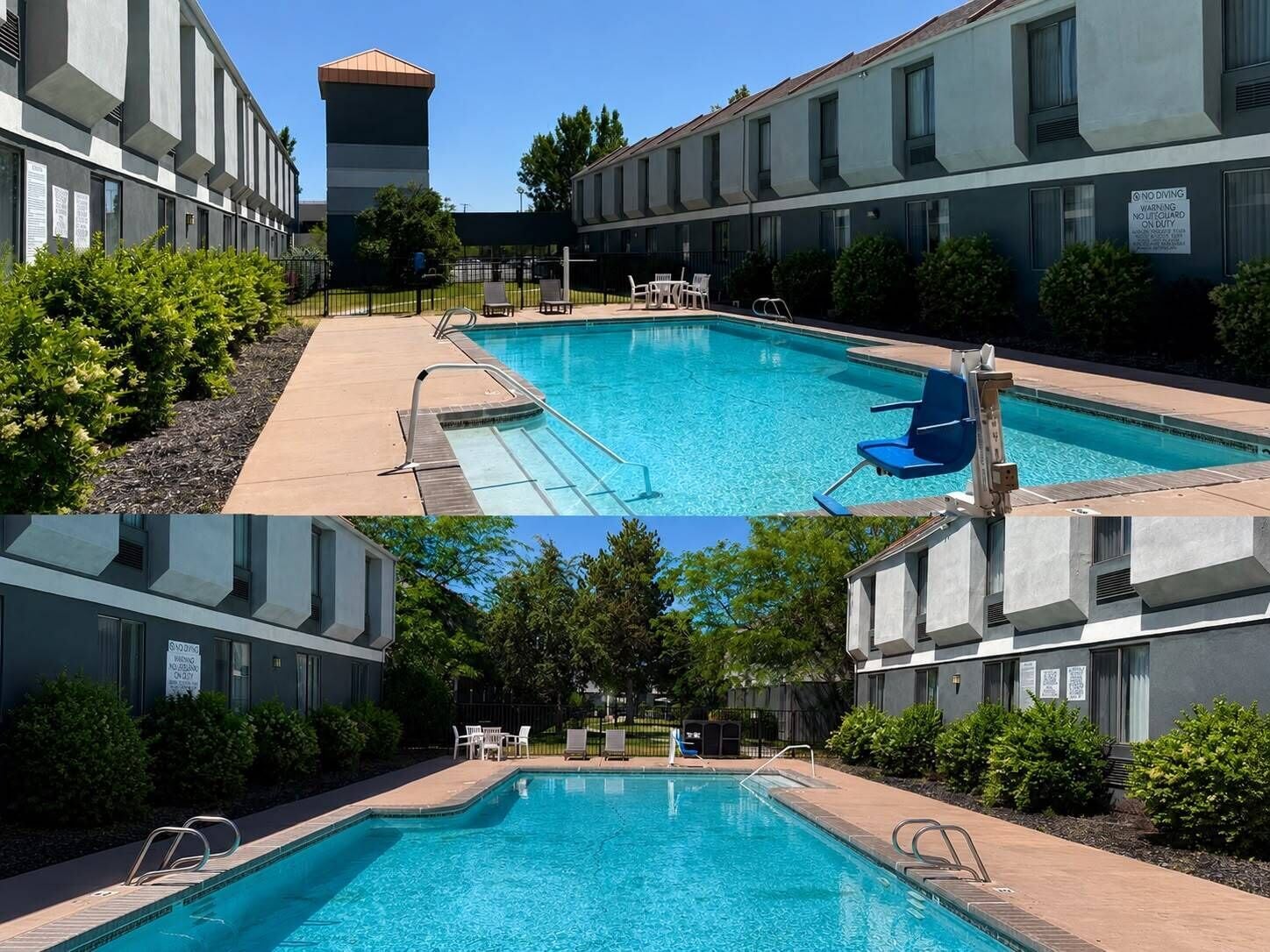 Piscina externa sazonal