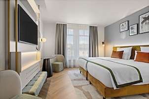 Quarto casal conforto | Roupas de cama antialérgicas, cofres nos quartos