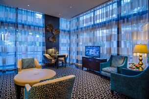 Área de estar no saguão