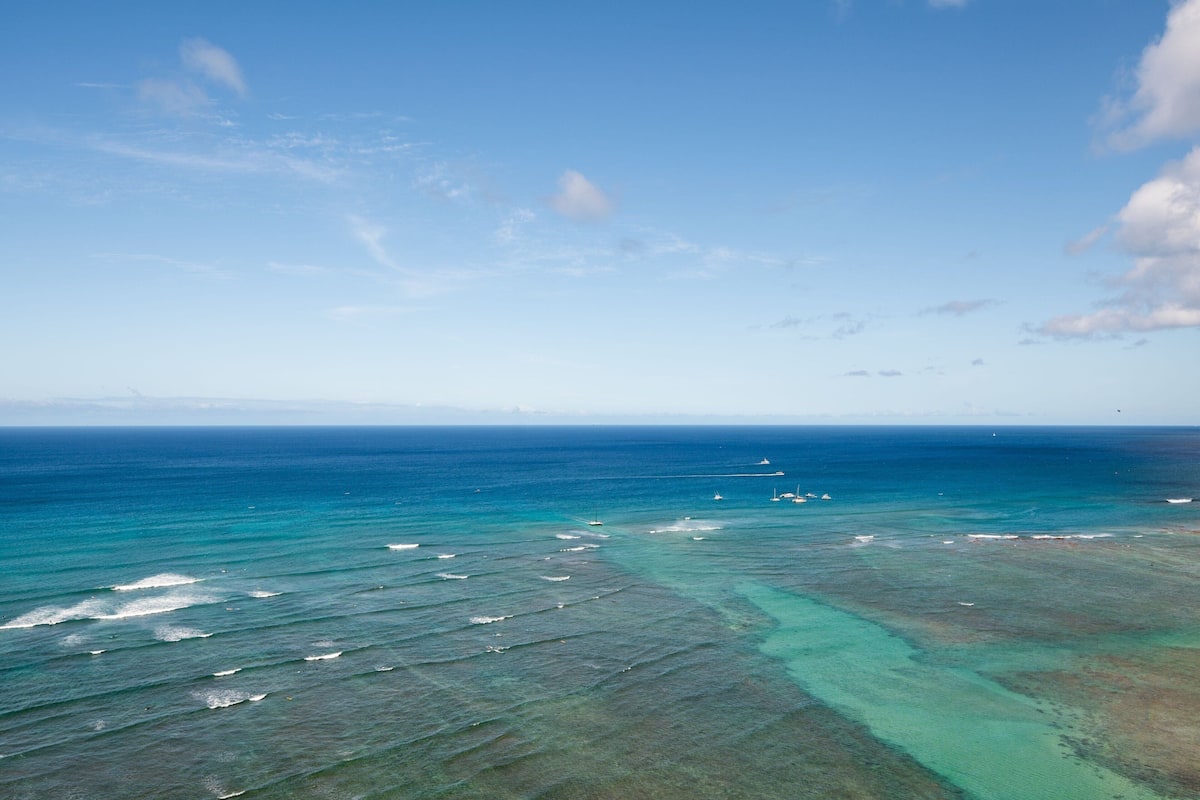Vista para a praia ou o mar