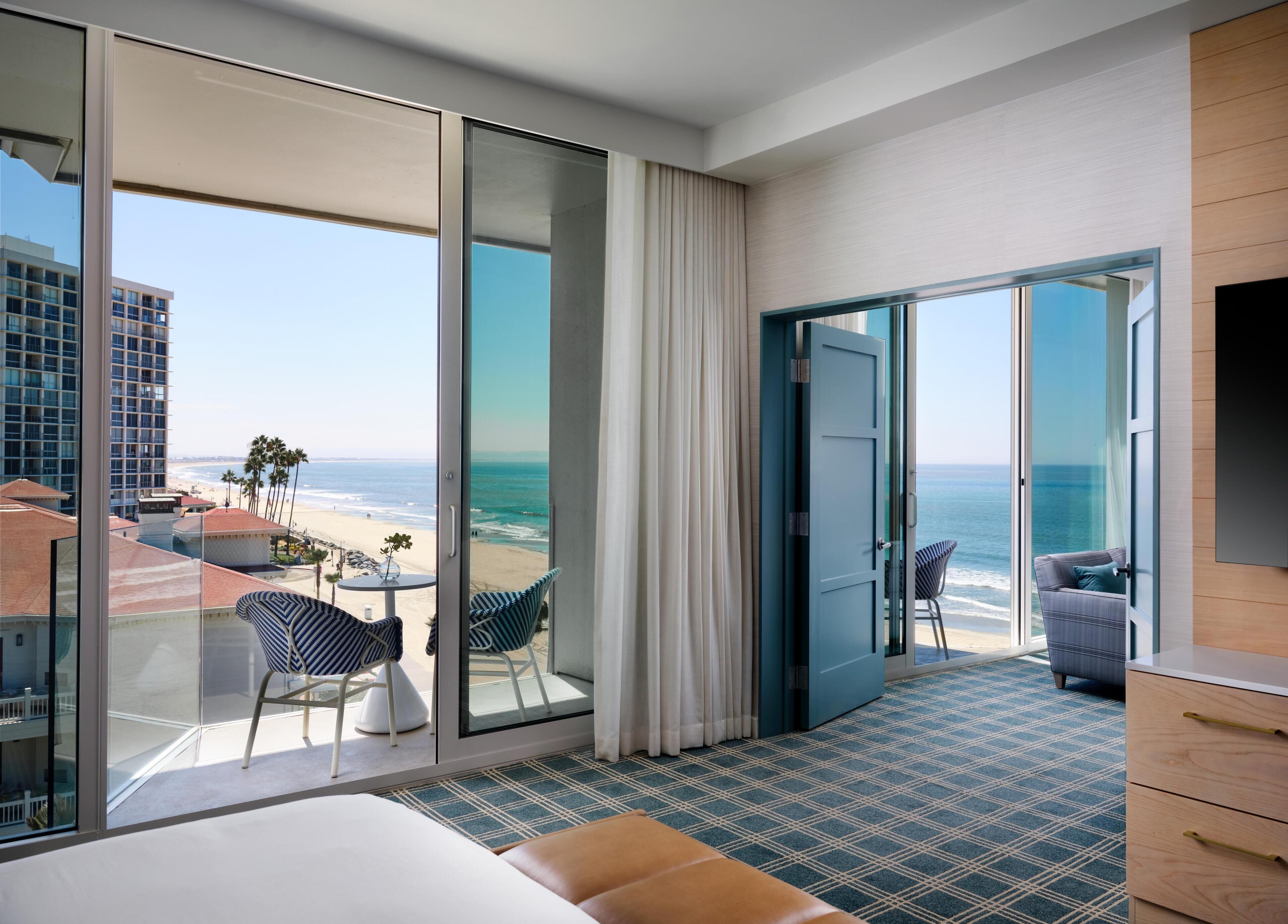 Suite, 1 cama king-size, vista para o oceano | Roupa de alta qualidade, cofre no quarto, ferro/tábua de engomar 