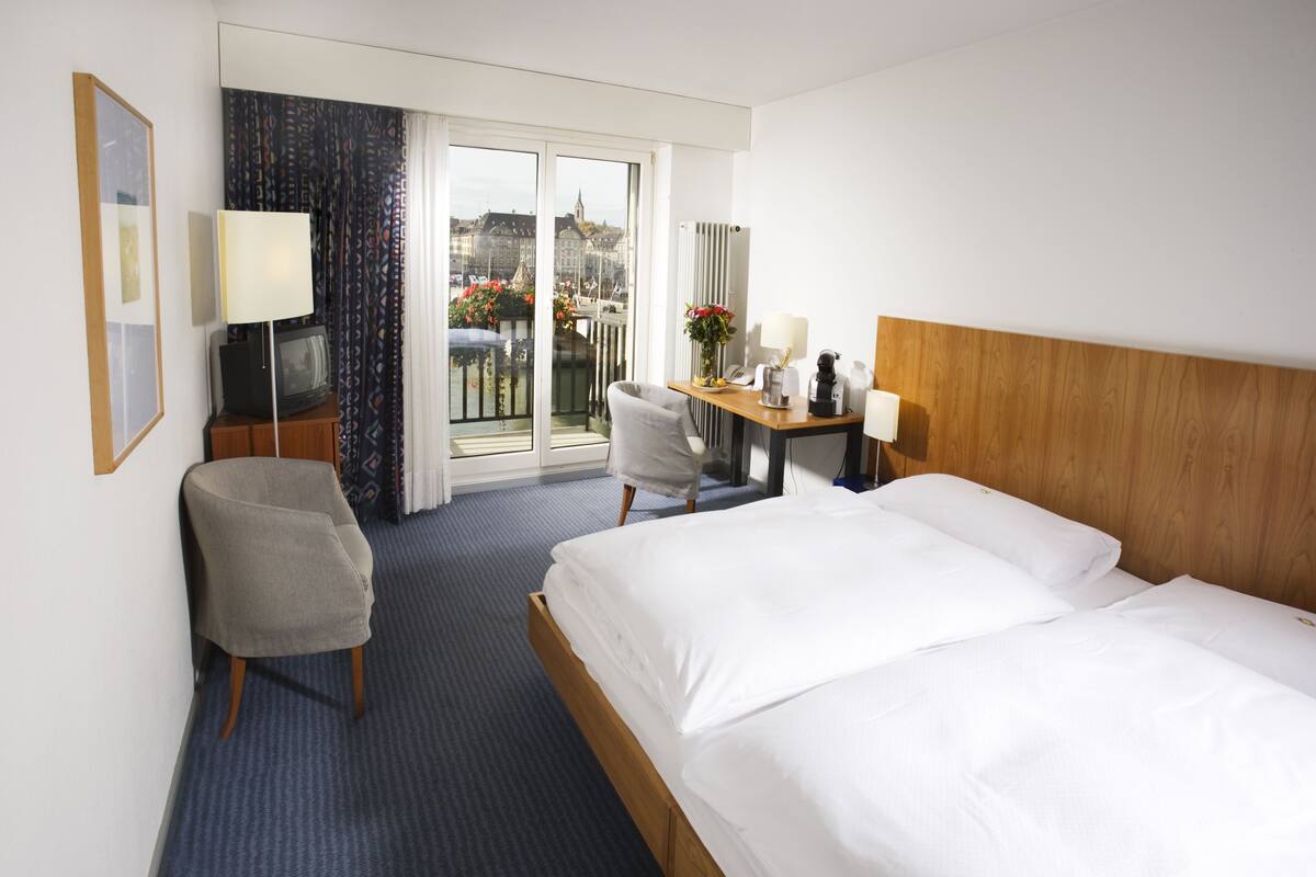 Quarto Duplo Superior (River Rhine View) | Minibar, cofre no quarto, quartos insonorizados, ferro/tábua de engomar 