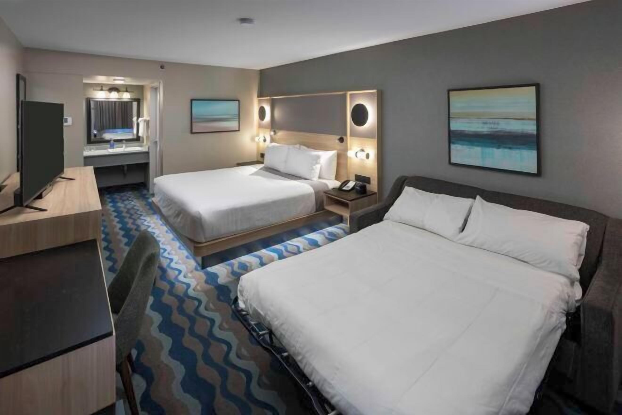 Camas de colchão pillowtop, secretária 