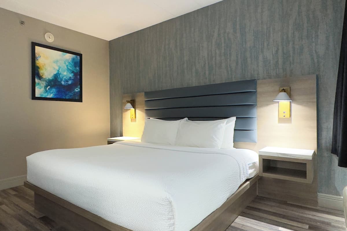 Suíte, 1 cama King e sofá-cama, acessível, para não fumantes (Efficiency, Upgrade) | 1 quarto, cofres nos quartos, escrivaninha