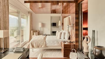 Suíte (Penthouse) | 1 quarto, roupas de cama premium, frigobar, cofres nos quartos