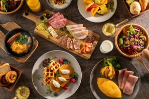 Café da manhã com buffet todos os dias (JPY 2600 por pessoa) 