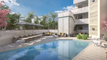 Piscina exterior, da(s) 8:00 à(s) 21:00, guarda-sóis, espreguiçadeiras