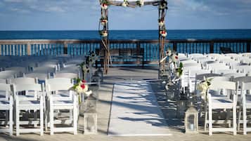 Área externa para casamento