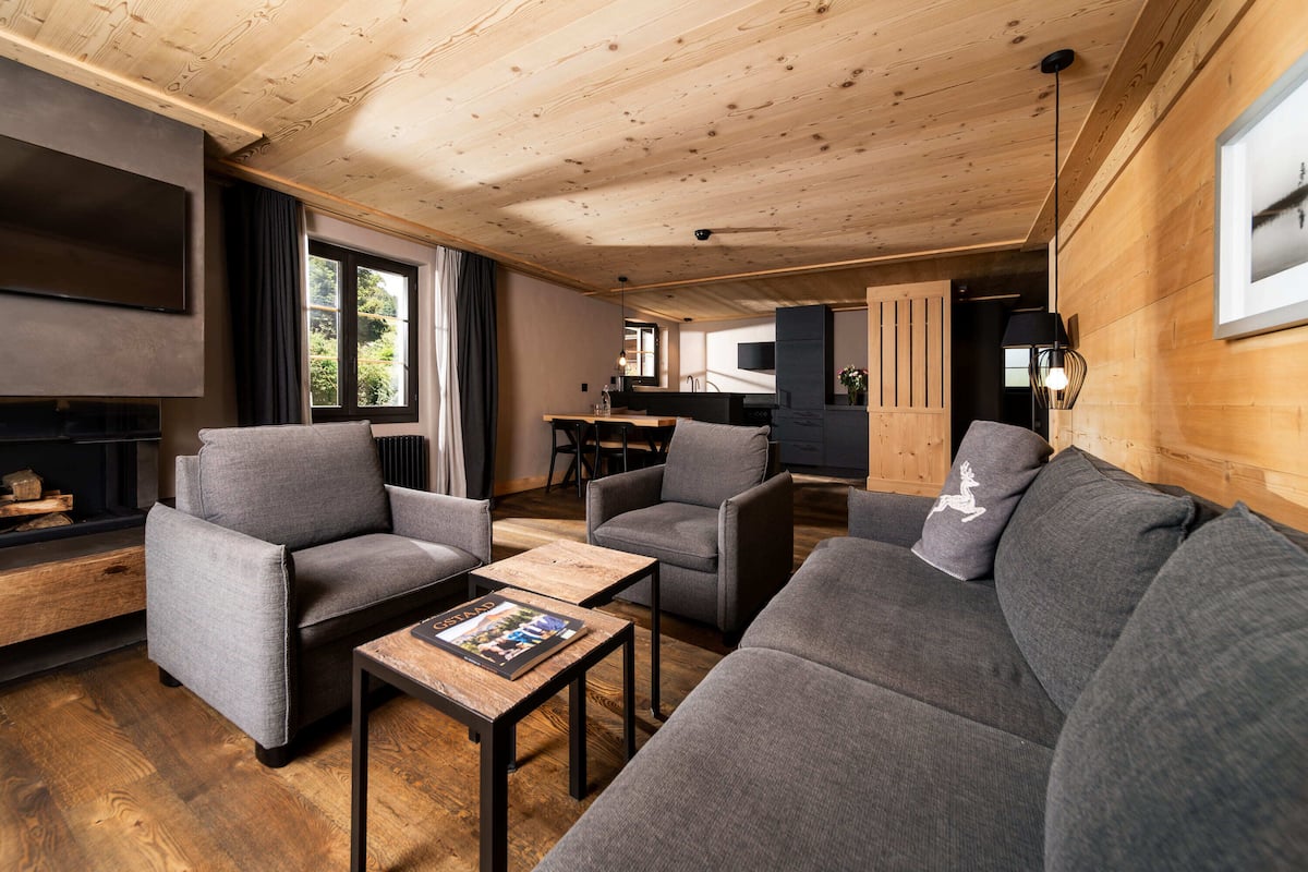 3 Zimmer Wohnung Chalet Micheline | Área de estar | TV
