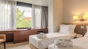 Quarto duplo clássico | Frigobar, cofres nos quartos, cortinas blackout, quartos à prova de som