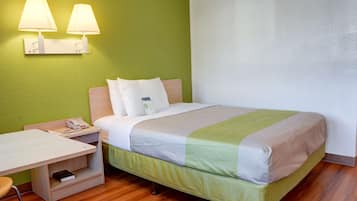 Wi-Fi de cortesia, roupa de cama