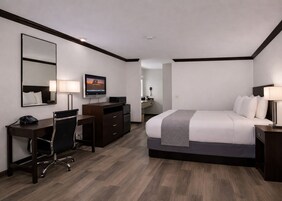 Quarto Standard, 1 cama king-size | Secretária, quartos insonorizados, ferro/tábua de engomar, Wi-fi grátis 