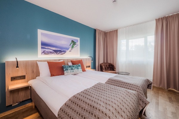 Quarto Twin Superior | Secretária, Wi-fi grátis, roupa de cama fornecida, despertadores