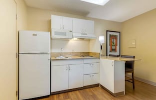 Estúdio, 2 camas de casal, não fumadores | Cozinha privada | Um frigorífico/congelador grande, um micro-ondas, uma placa de cozinha