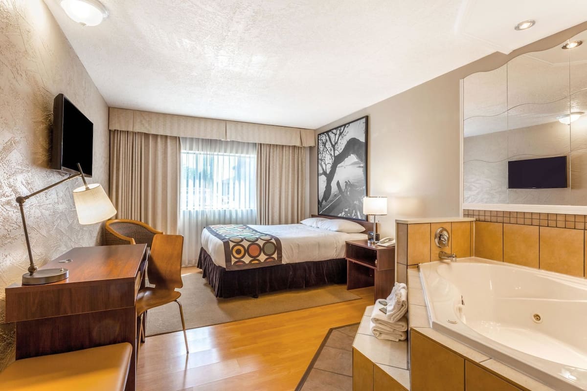 Escrivaninha, cortinas blackout, ferros/tábuas de passar roupa