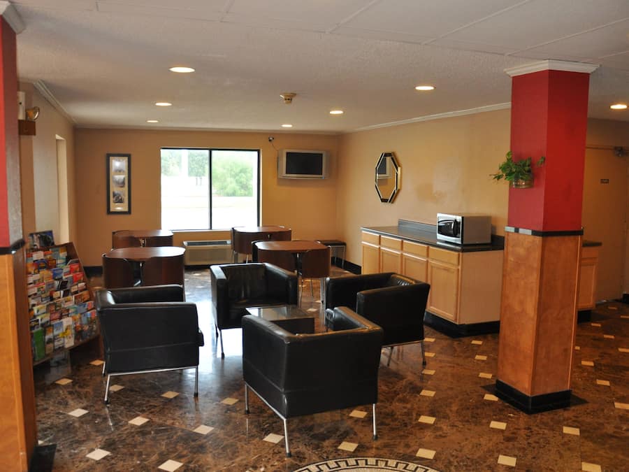 Área de estar no saguão