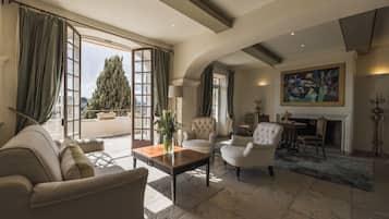 Suite Premium, vista para o mar (Prestige) | 1 quarto, roupa de alta qualidade, camas de colchão viscoelástico