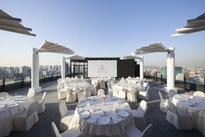 Espaço exterior para banquetes